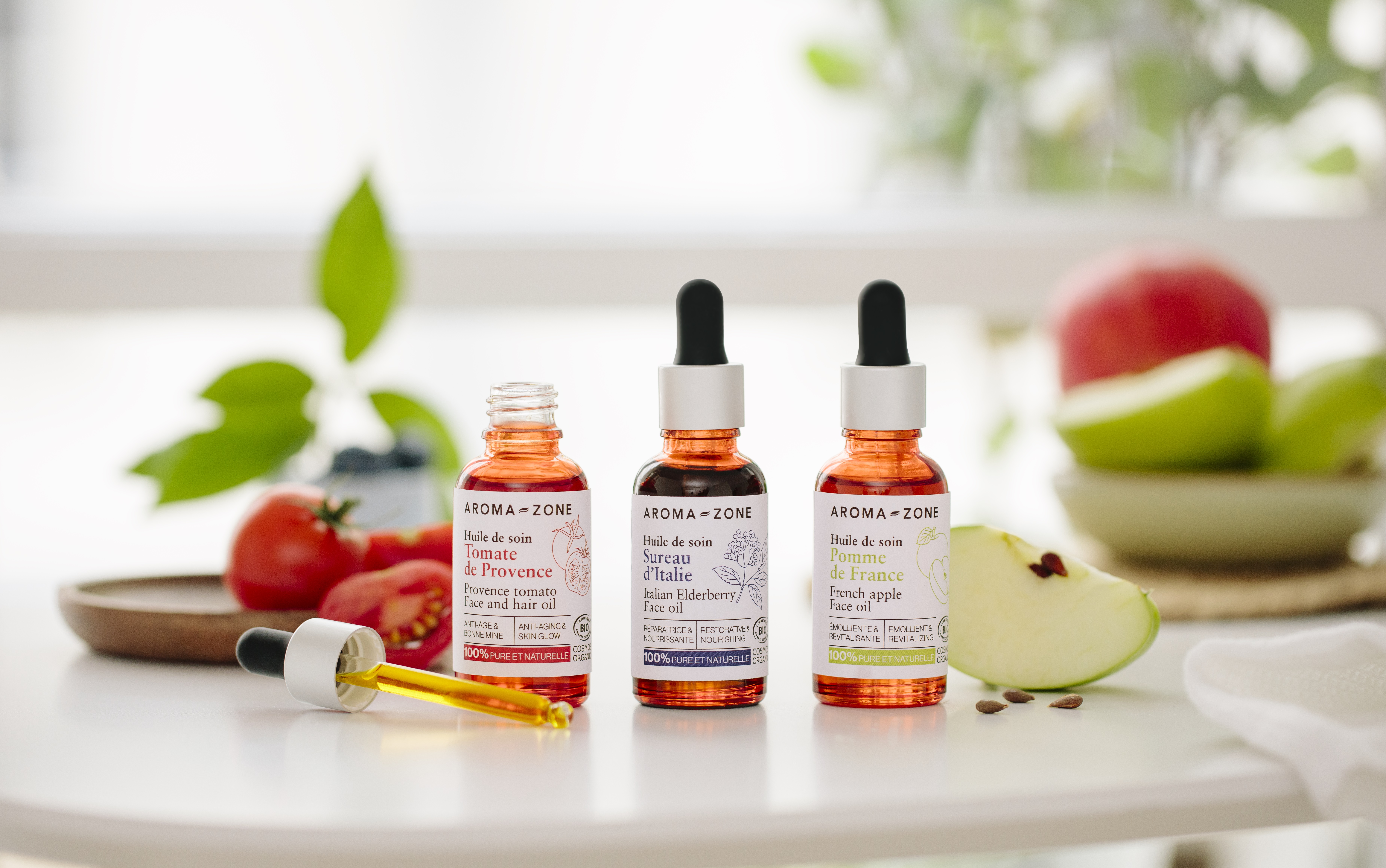 Les huiles de soin visage végétale - Aroma-Zone