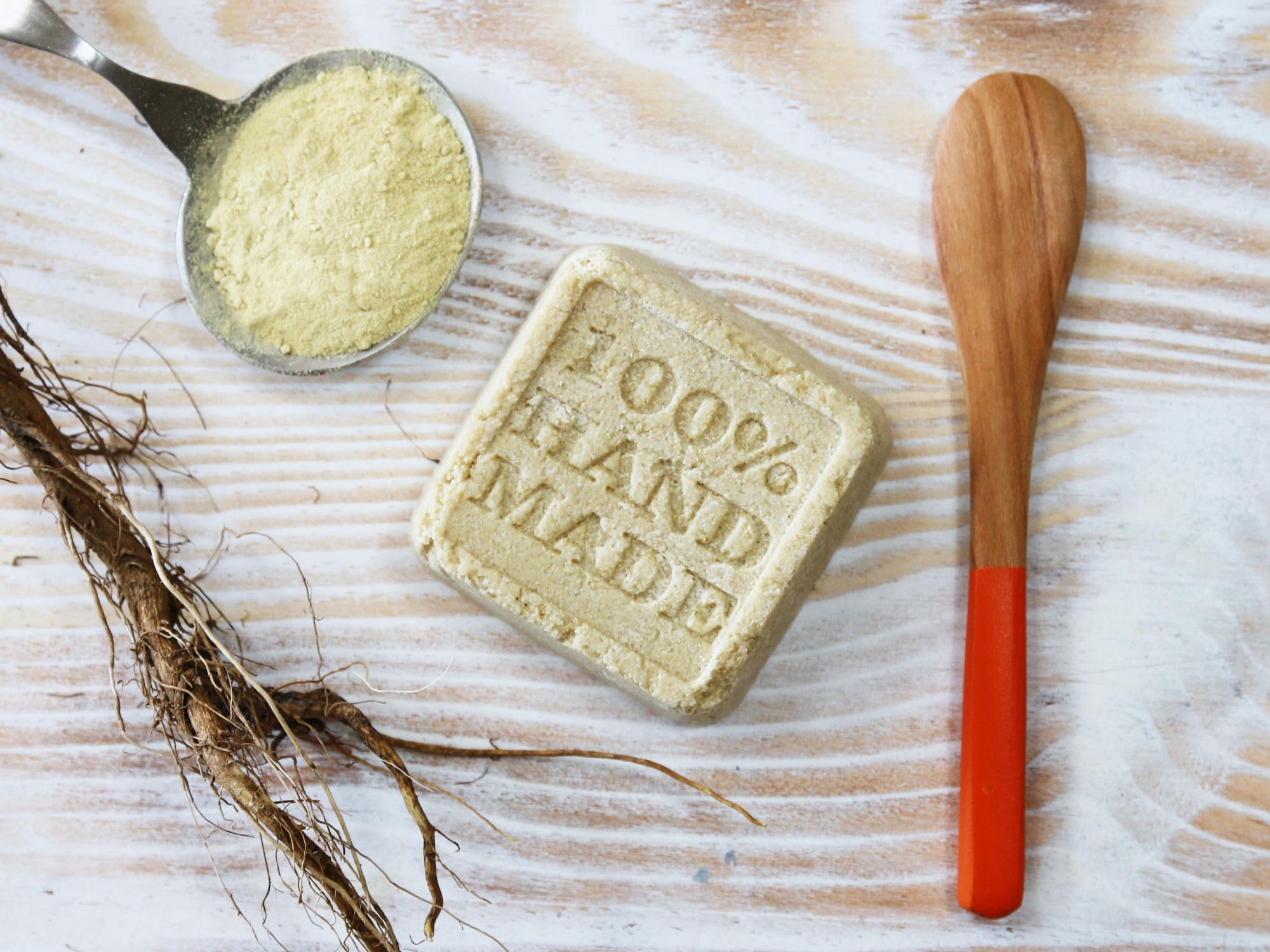 Shampooing solide Ginseng & Orange - Aroma-Zone