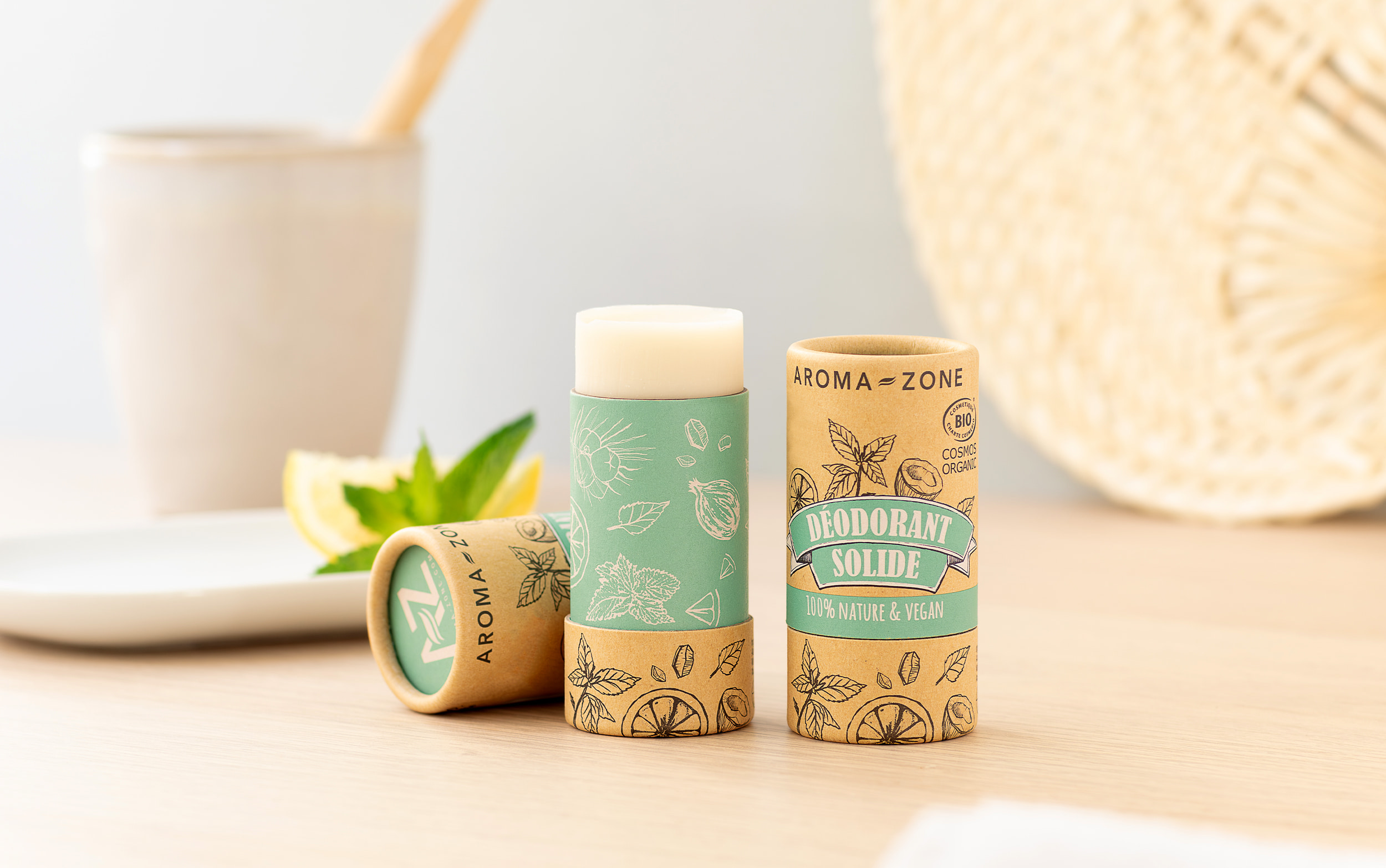 Déodorant solide BIO au Palmarosa - 100% origine naturelle - Aroma-Zone