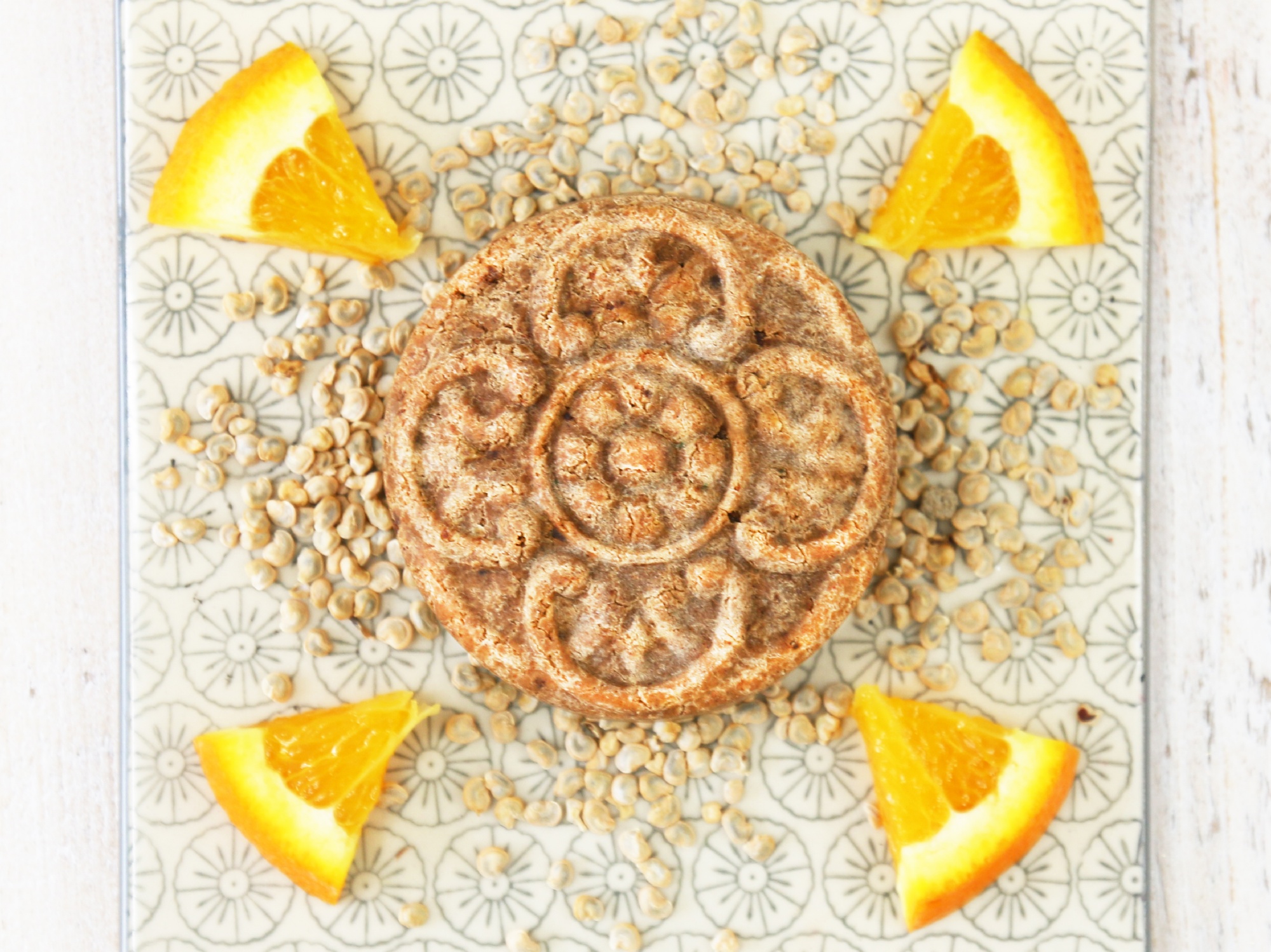 Shampooing solide Ginseng & Orange - Aroma-Zone