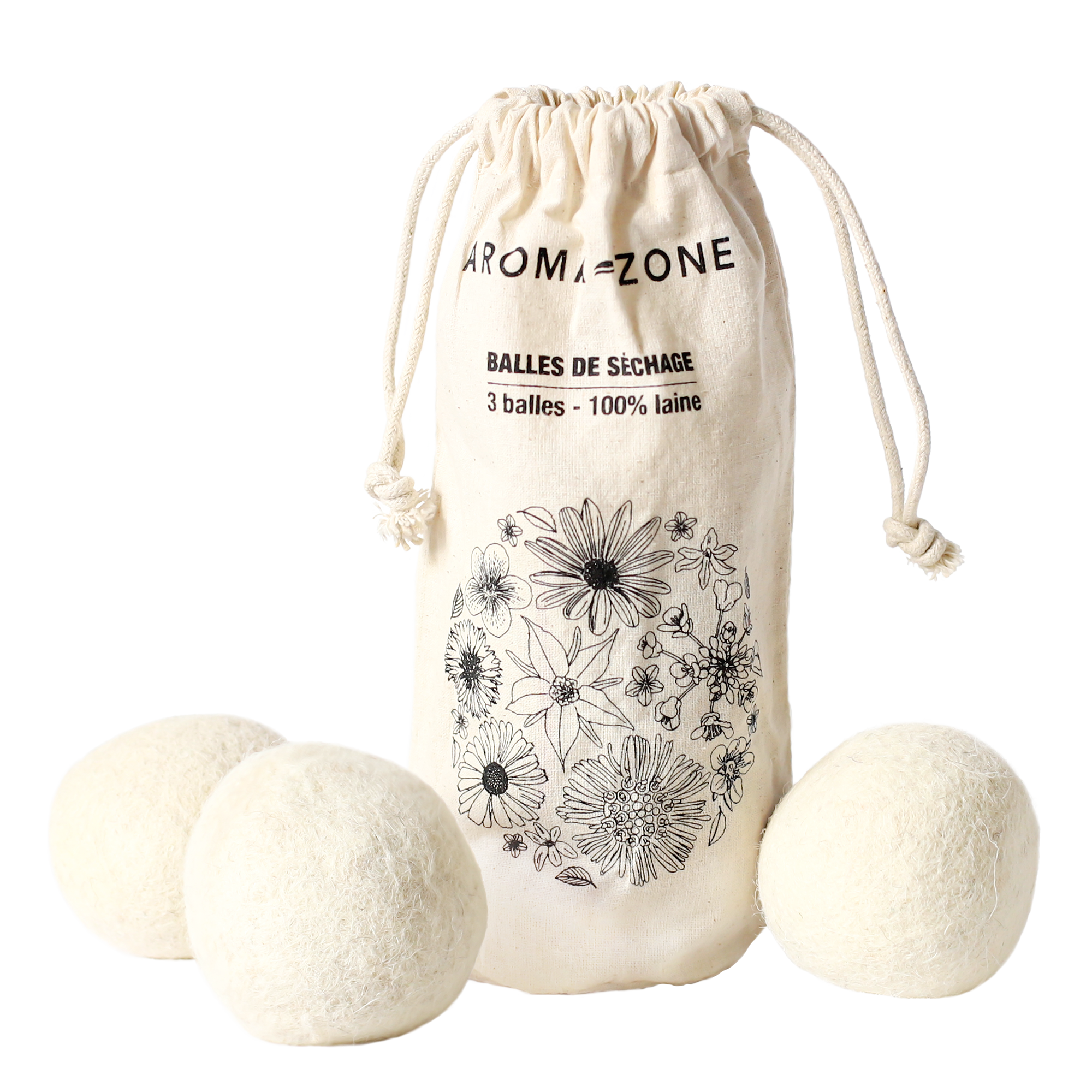 3 balles de séchage en laine - Aroma-Zone