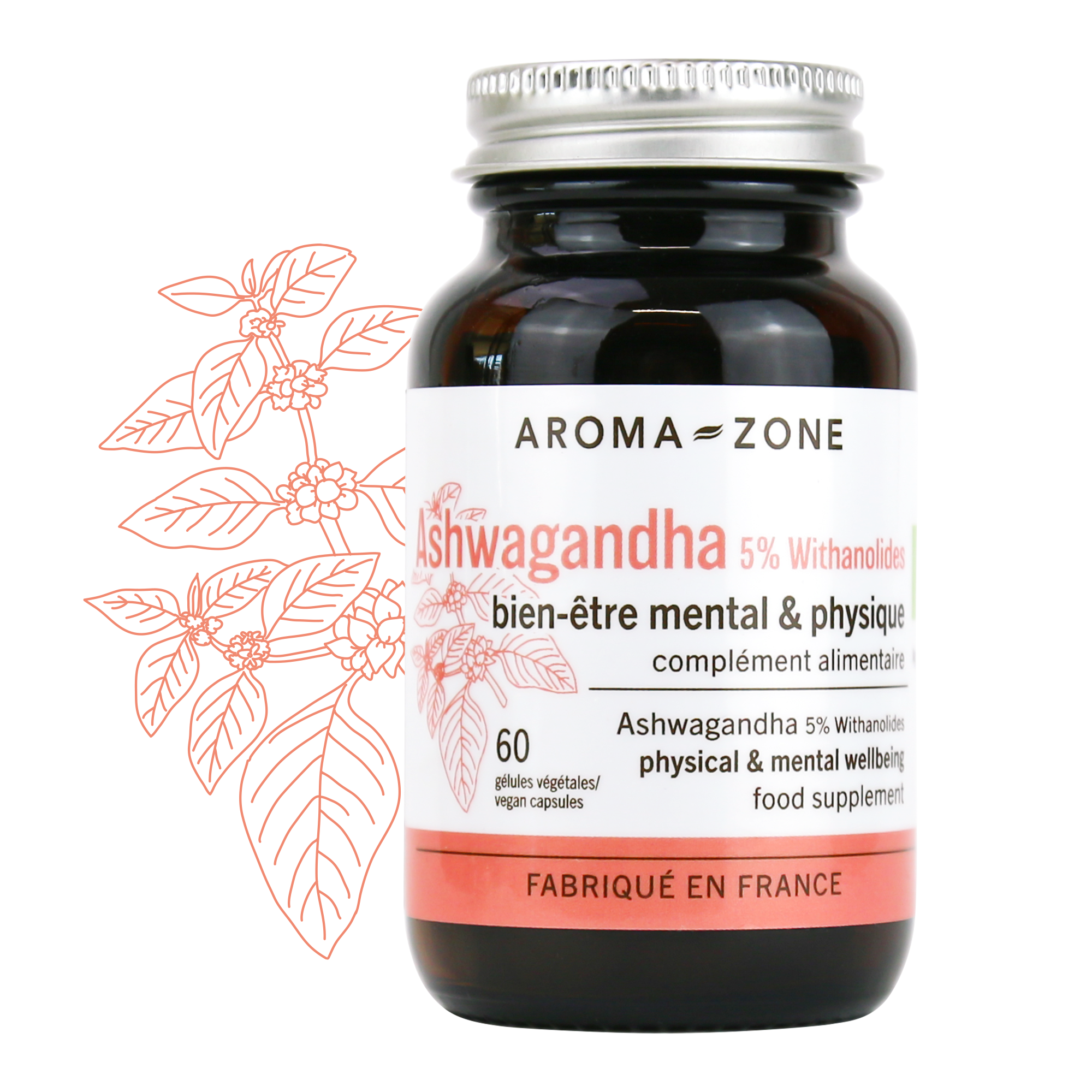 Ashwagandha BIO - 60 gélules - Aroma-Zone