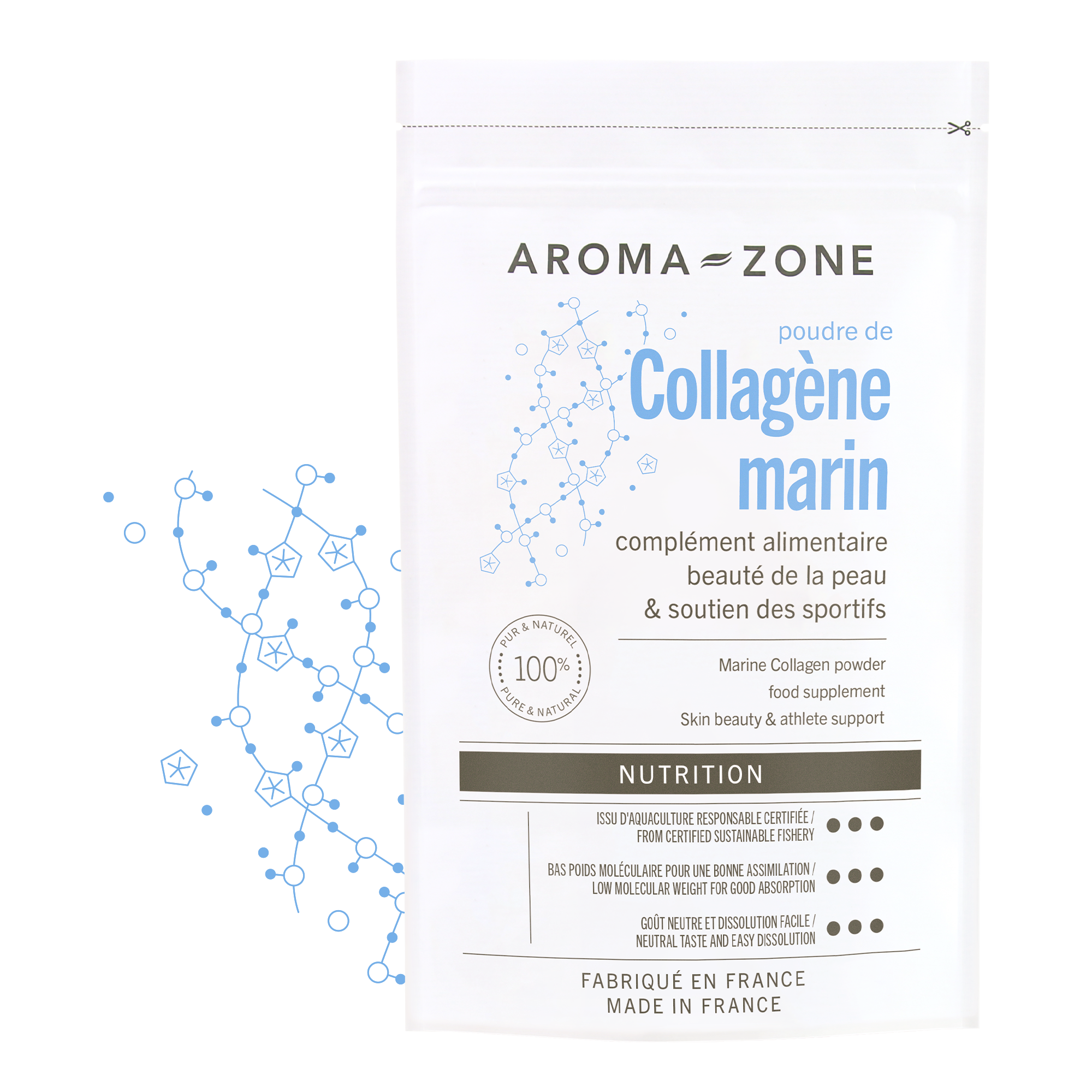 Collagène marin poudre 250 g - Complément alimentaire