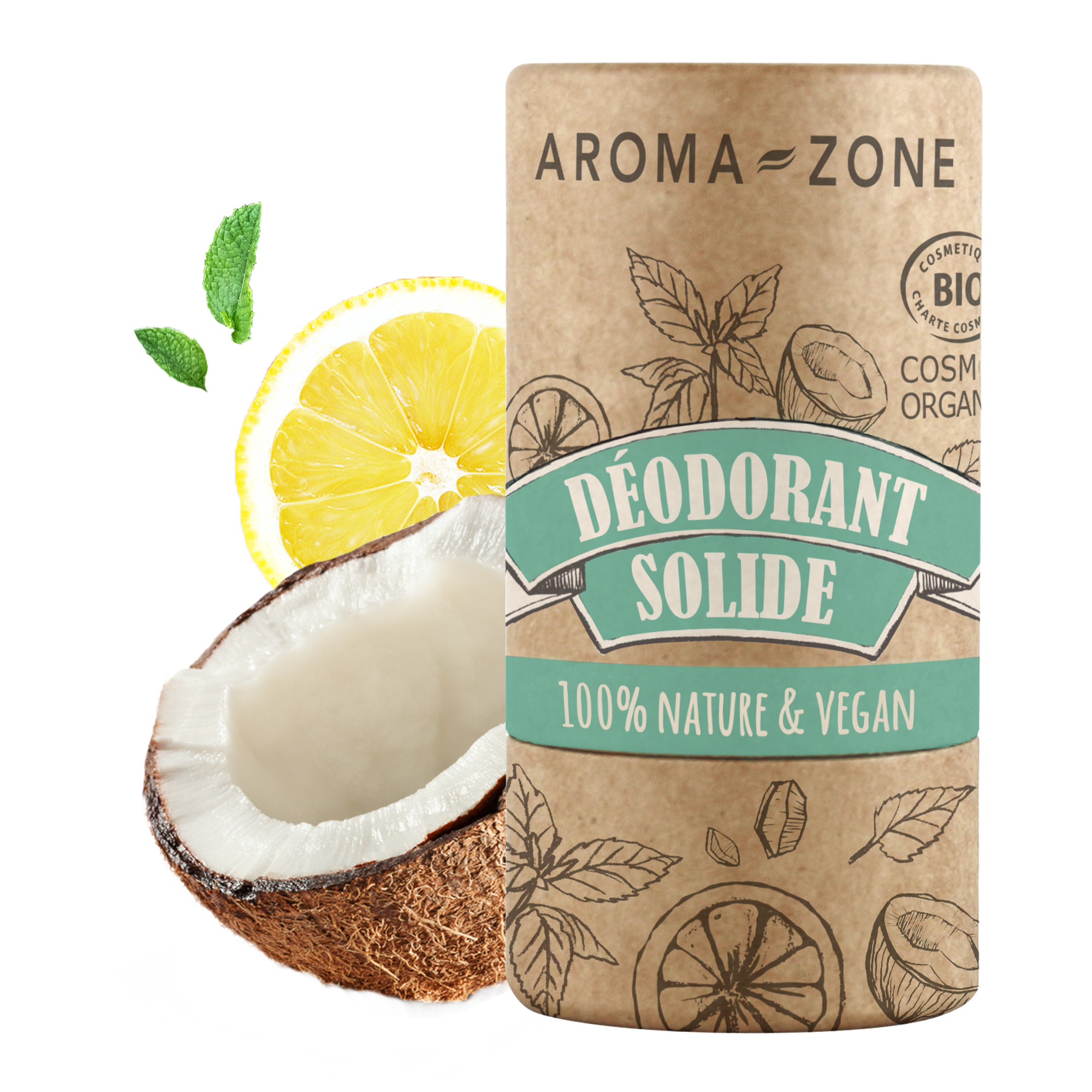 Déodorant solide BIO au Palmarosa - 100% origine naturelle - Aroma-Zone