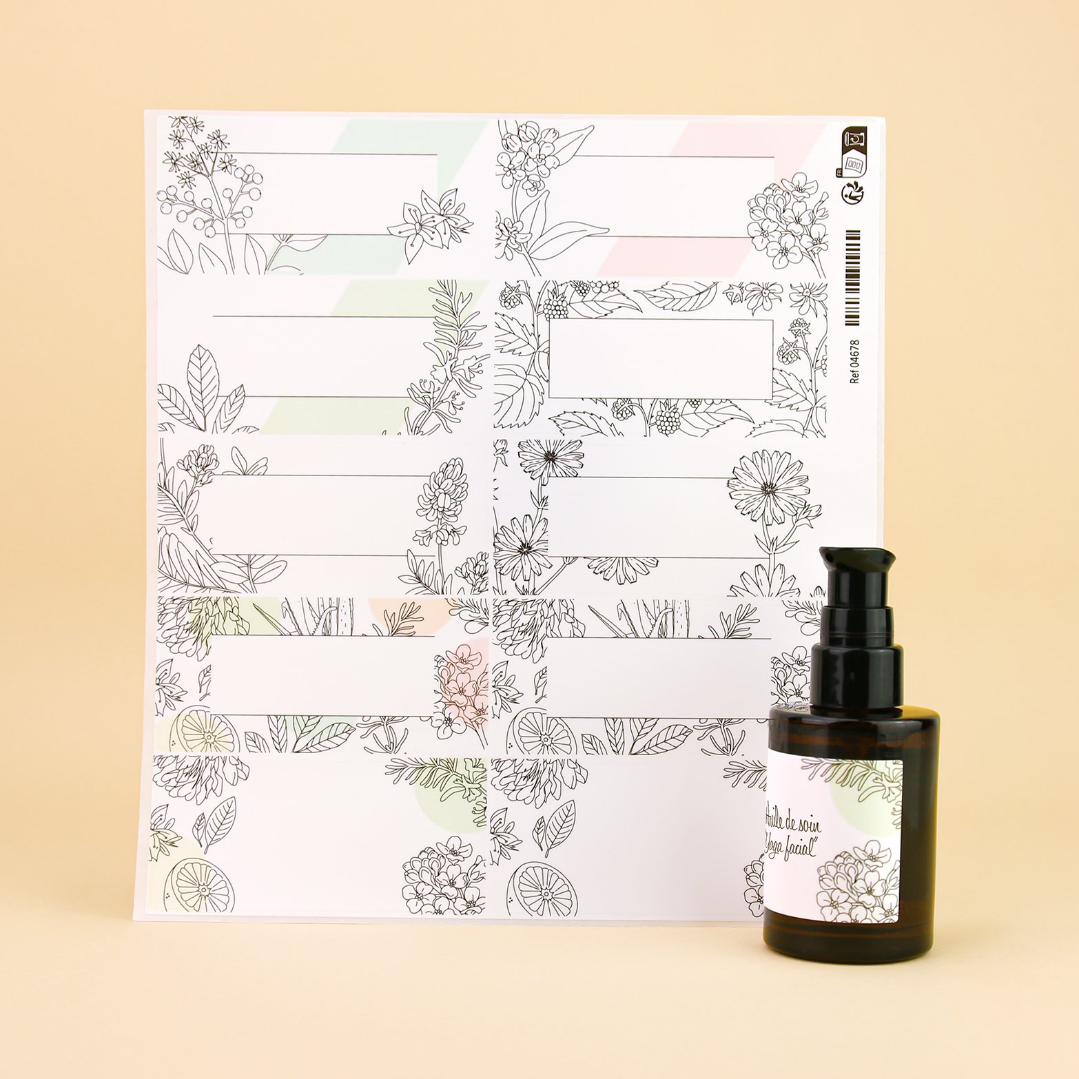 Lot de 10 étiquettes vierges grand format - Aroma-Zone
