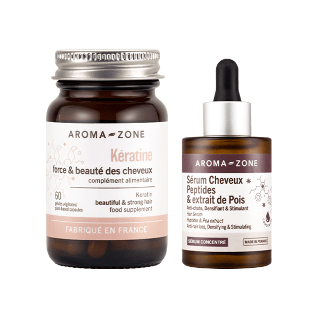 Duo cheveux pousse et brillance