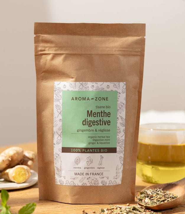 Tisane Menthe digestive BIO parfaite pour les après repas - Aroma-Zone