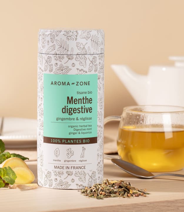 Tisane Menthe digestive BIO parfaite pour les après repas - Aroma-Zone